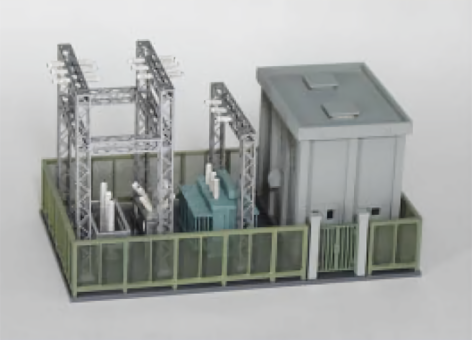 HO Scale CS Substation Kit NIB H0 Structure Building Scenery Diorama | eBay