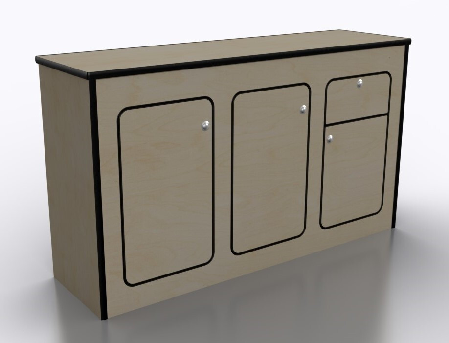 PLY Camper Kitchen Pod Van Furniture Unit Campervan Storage Cupboard ...