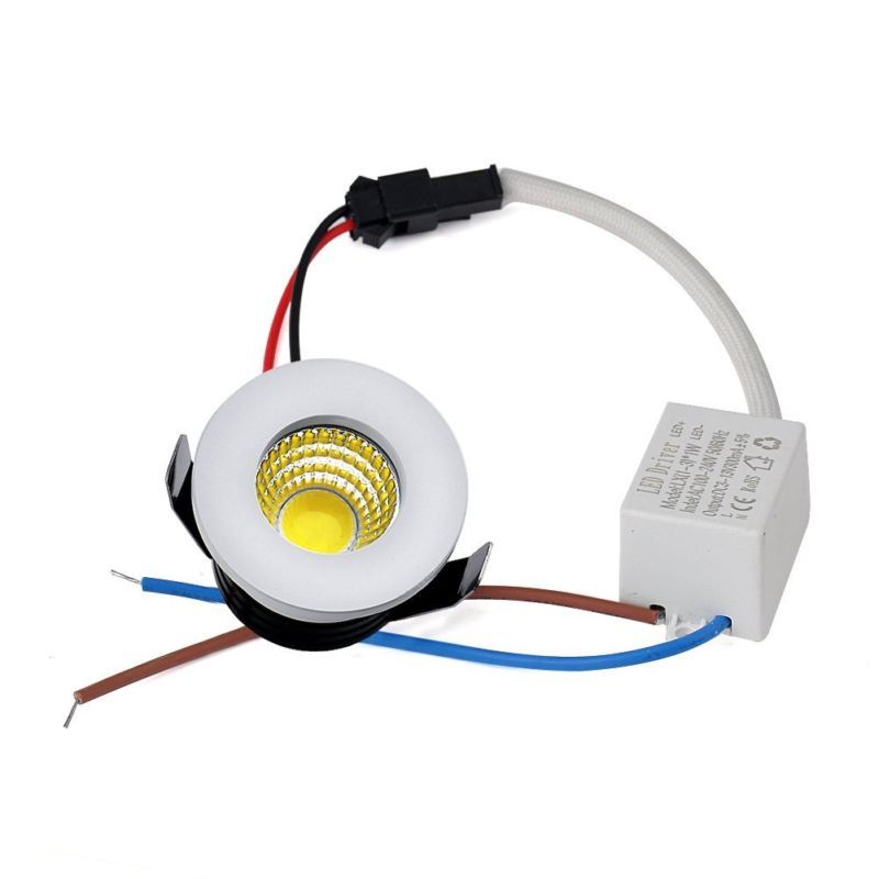 5pcs 3W LED Recessed Small Cabinet Mini Spot Lamp Ceiling Downlight Kit ...