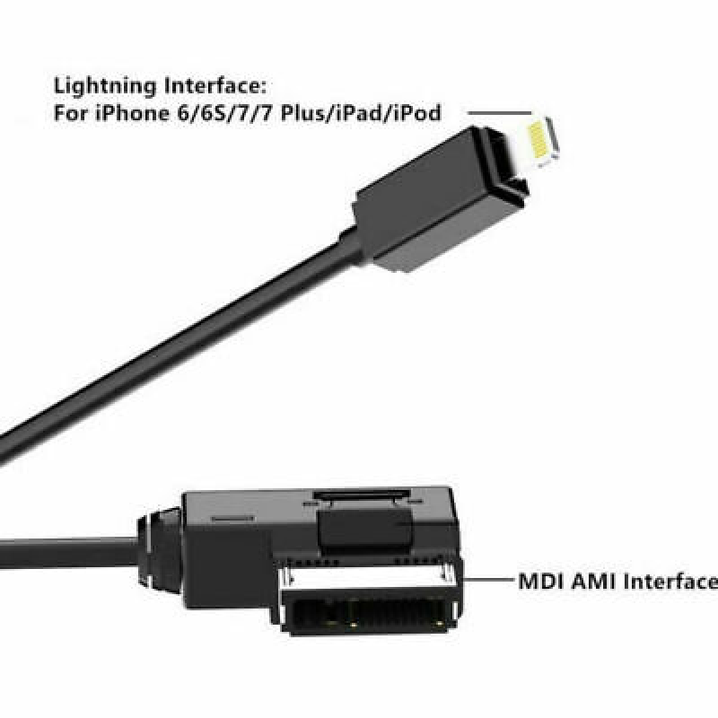Media-In Charge Cable AMI MMI MDI AUX Interface Adapter For Audi VW MMI ...