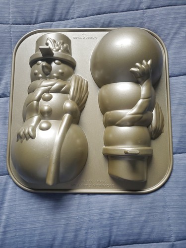 Williams Sonoma 3D Snowman Cake Pan By Nordic Ware Non-stick Cast ...
