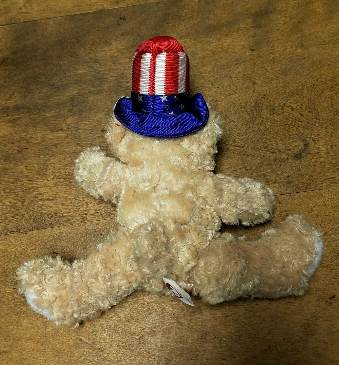 2006 Ty Beanie Baby "Independence" Fuzzy Brown Bear USA 4th Of July ...