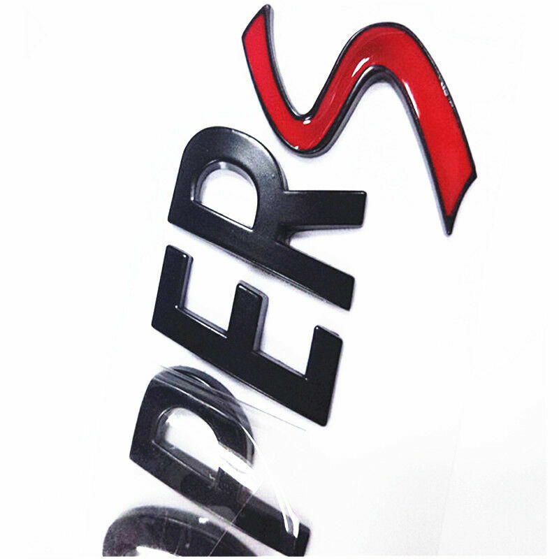 1x Cooper S Letters 3D Emblem Badge Sticker Rear Trunk MINI Boot Lid ...