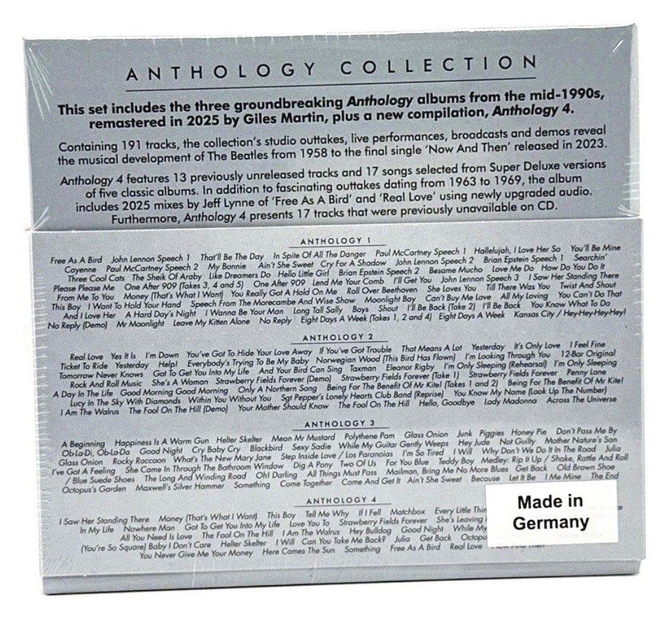 THE BEATLES Anthology Collection (2025 Edition) 8XCD Box Set 191 Track ...