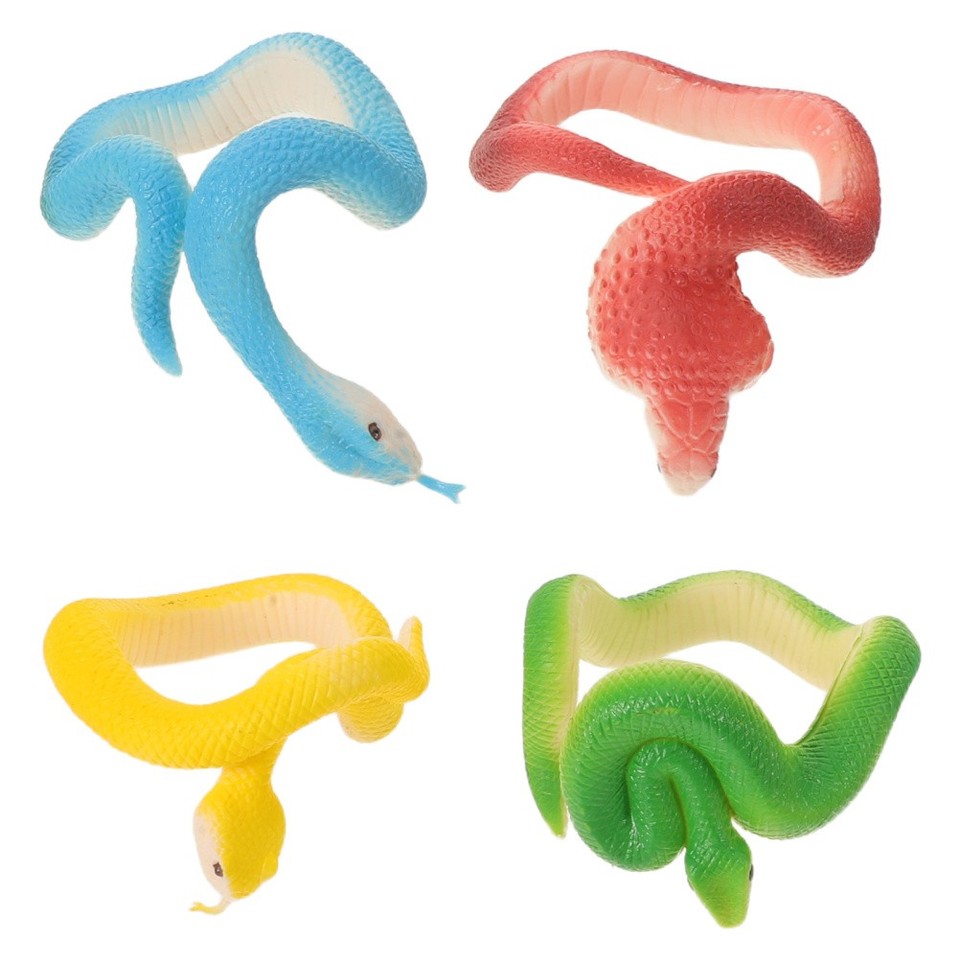4pcs Simulation Snake Bracelet - April Fools' Realistic Snake Toys ...