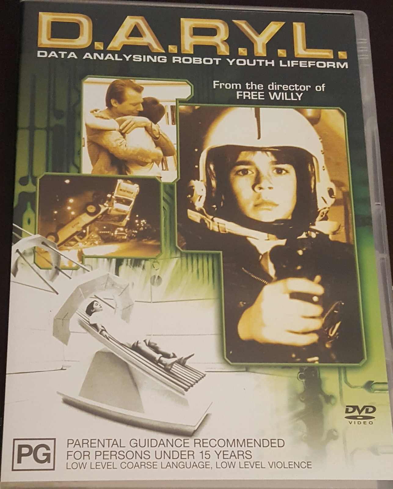 D.A.R.Y.L. DARYL DELETED OOP DVD 1980S DATA ANALYSING ROBOT YOUTH ...