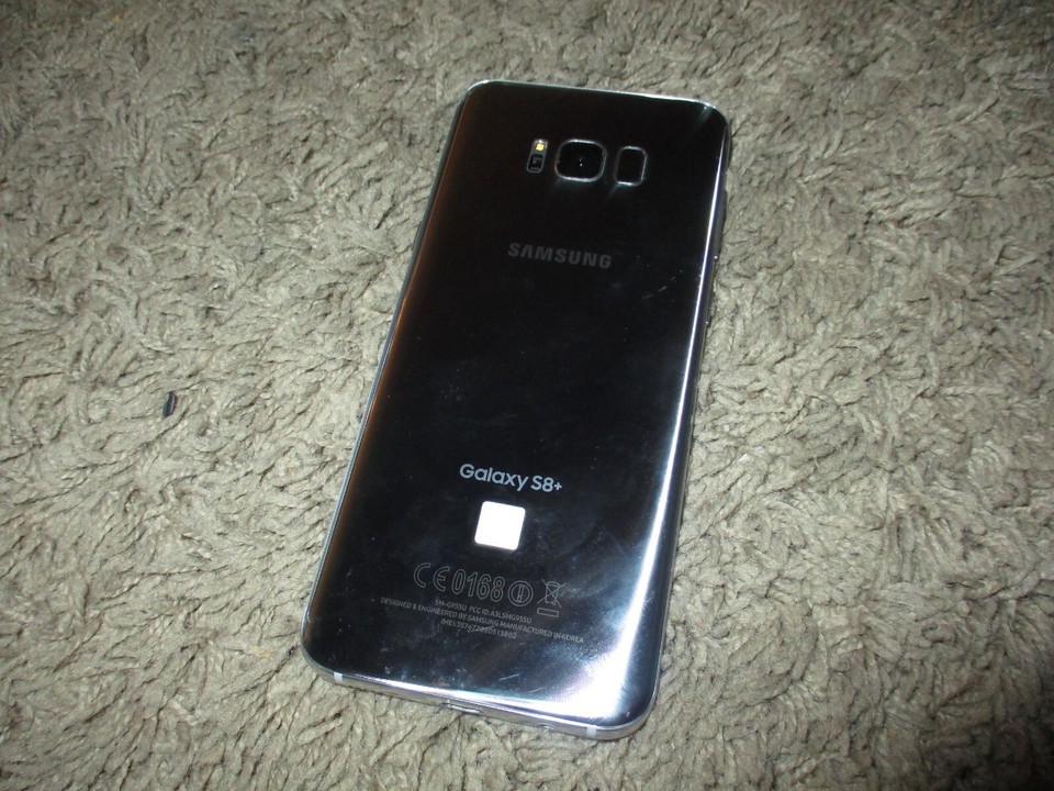 SAMSUNG GALAXY S8+ Plus Silver Cell Phone 64GB Verizon SM-G955U Light ...