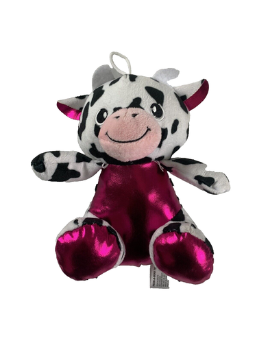 Peek-A-Boo pink and white and black plush cow A Plush toy company | eBay