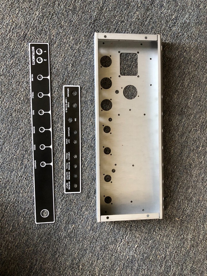 Princeton Blackface Reverb type chassis 18 gauge steel W finished face ...