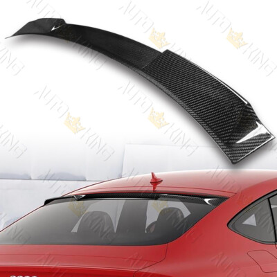 FIT 12-18 AUDI A7 S7 RS7 REAL CARBON FIBER REAR WINDOW ROOF VISOR ...