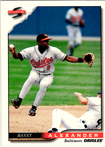 1996 Score Baltimore Orioles Baseball Card #393 Manny Alexander | eBay