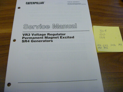 CAT Caterpillar 3508 3512 3516 Eng SR4 Generator VR3 Service Repair ...