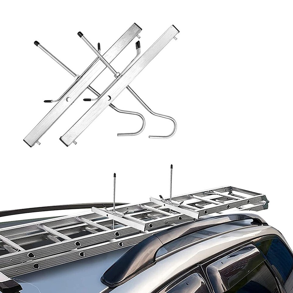 2 Pack Roof Rack Ladder Clamps Set Lockable Strong & Secure Car & Van ...