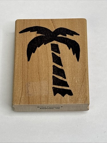 Palm Tree Wood Mounted Rubber Stamp | eBay