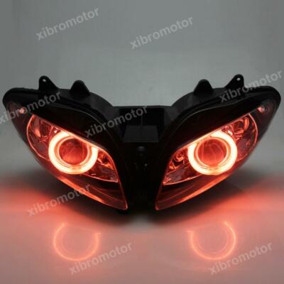 For Yamaha YZF R1 2002-2003 HID Projector Headlight Assembly Red Angel ...