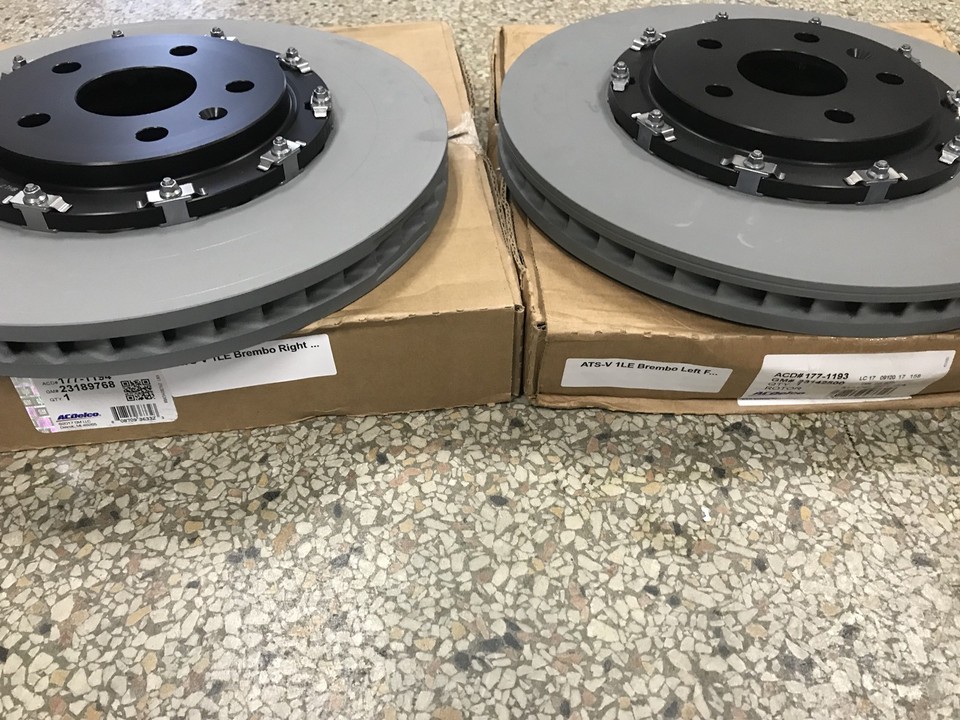 GM OE Brembo Front 2 Piece Rotors Pair 2016+ Cadillac ATS-V Chevy ...