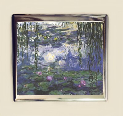 Monet Water Lilies Cigarette Case Business Card ID Holder Wallet Fine ...