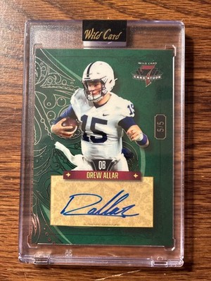 2023 Wild Card 7 Card Studs Autograph Drew Allar /5 #7CSL-A Still ...