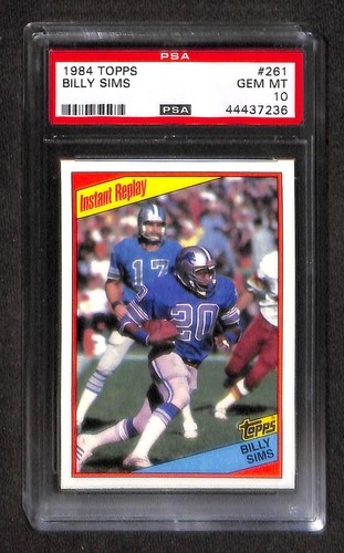 1984 Topps #261 BILLY SIMS IR PSA 10 GEM-MT 44437236 | eBay