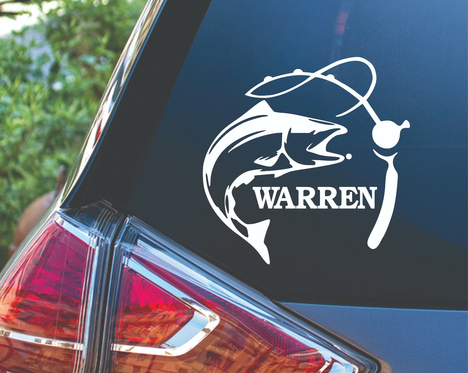 Personalized Name Fishing Sports Car Truck Decal Sticker | eBay