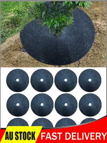 12x Mulch Ring Tree Protector Mats Disc Shrub Tree Guard Weeding Pad 15 ...