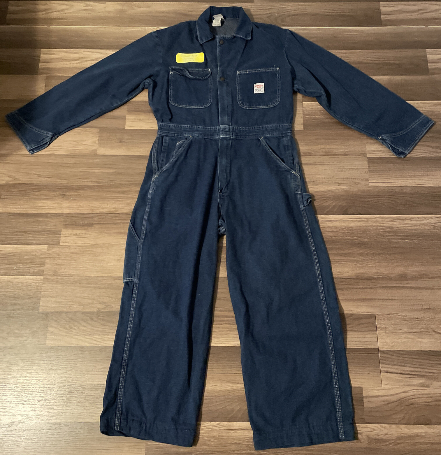 Pointer Brand Coveralls Mens 38x32 Blue Dark Wash Den… - Gem
