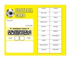 FOOTBALL SCRATCH CARDS 20 30 40 50 and 80 Team Fundraising A5 Card ...