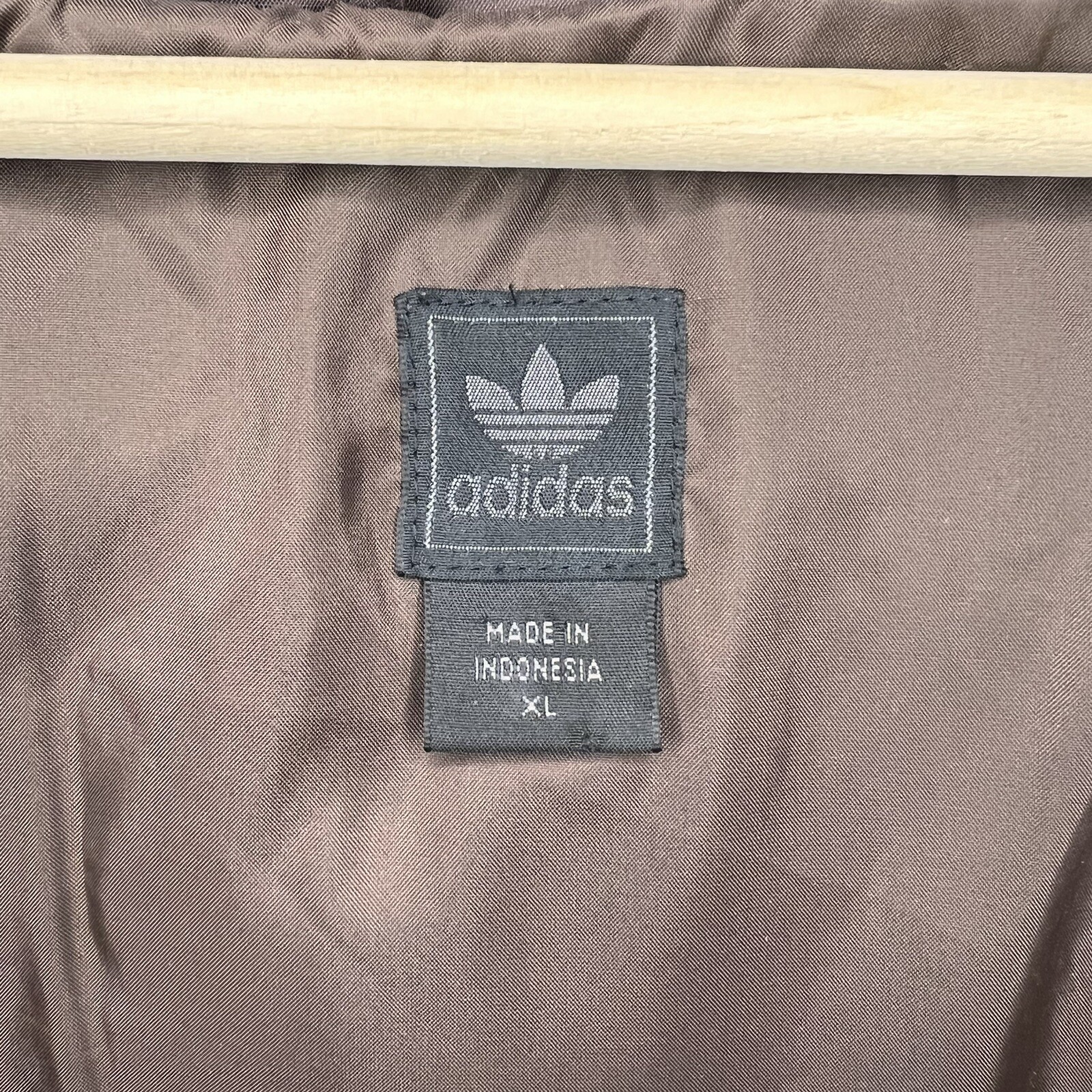 Vintage 2005 Adidas Puffer Down Parka Jacket Brown Puffy Men's Size XL ...