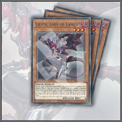 YuGiOh LILITH, LADY OF LAMENT x3 | TAMA | RARE CARD | 1ST EDITION 💎 | eBay