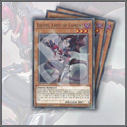 YuGiOh LILITH, LADY OF LAMENT x3 | TAMA ️ RARE CARD ️ 1ST EDITION 💎 | eBay