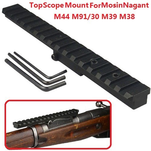 Mosin Nagant Rear Sight Install Scope Mount 16 Slots | eBay