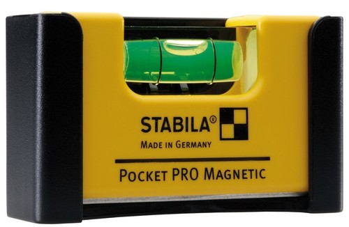 Pocket Pro Magnetic Mini Spirit Level With Belt Clip 7 Cm Strong Rare ...