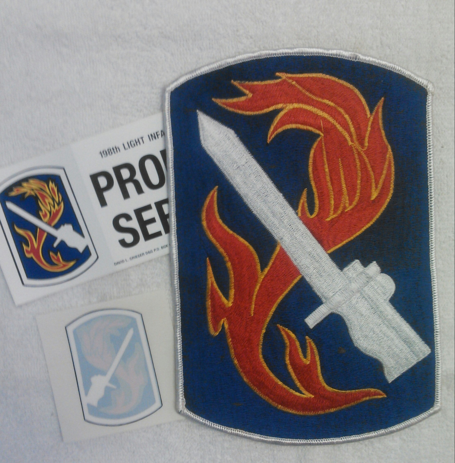 fMilitary USArmy Large 198th LIB patches | eBay