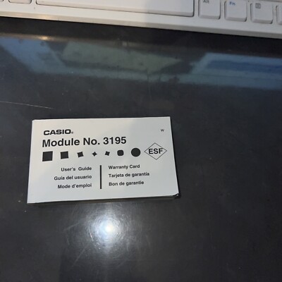 CASIO WATCH USER'S GUIDE MODULE No 3195 ESF | eBay