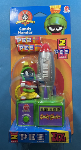 PEZ LOONEY TUNES Candy Hander Marvin the Martian- NEW- 1998- MINT | eBay