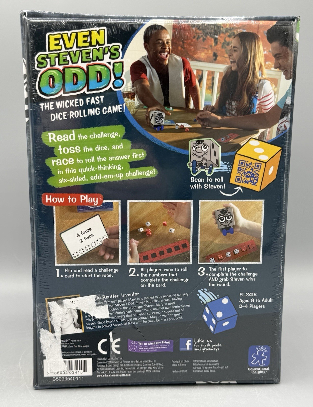 Even Stevens Odd Game Insight Wicked Fast Dice-Rolling New W/ PACKAGE ...