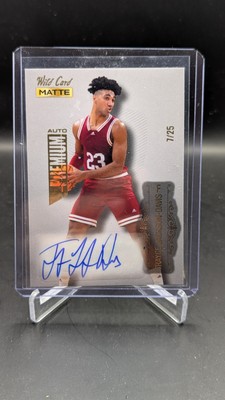 TRAYCE JACKSON-DAVIS ~ 2022 Wild Card Matte Basketball Autograph (#7/25 ...
