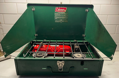 Vintage Coleman 425E499 2 Burner cooking Stove dated 1 1979 tested ...