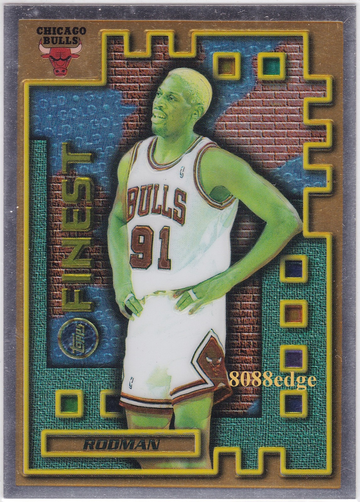 1995-96 TOPPS FINEST MYSTERY GOLD: DENNIS RODMAN #M24 BULLS/SPURS ALL ...