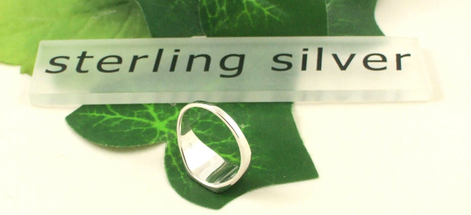 Men's Solid 925 Sterling Silver Diamond Cut Rectangular Shape Signet ...