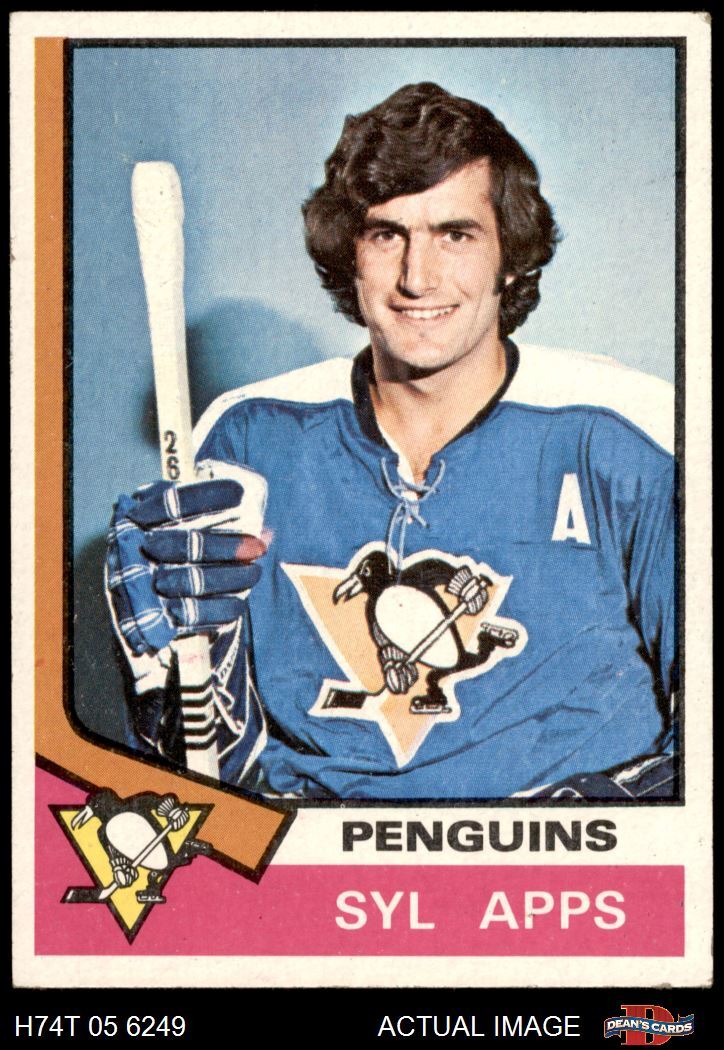 1974 Topps #13 Syl Apps Penguins 4.5 - VG/EX+ | eBay
