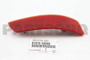 8191030040 Genuine Toyota REFLECTOR ASSY, REFLEX, RH 81910-30040 | eBay