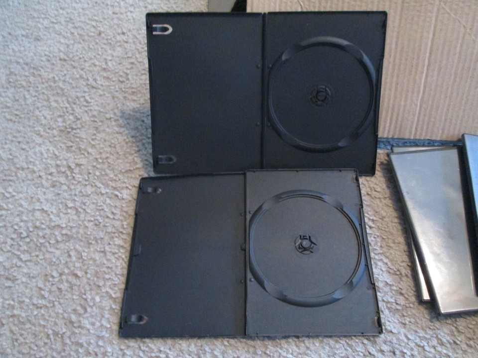 7mm Black Slim DVD Cases 100-pack 690848205783| eBay