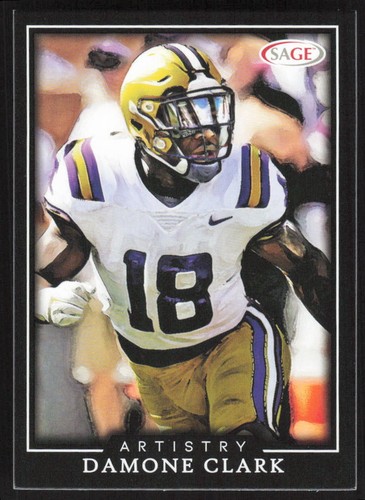 Damone Clark #10 Sage 2022 SAGE Artistry LSU Tigers Football Card | eBay