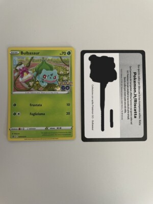 Bulbasaur Promo SWSH231 Pokemon Go con Codice di Gioco Nuovo | eBay