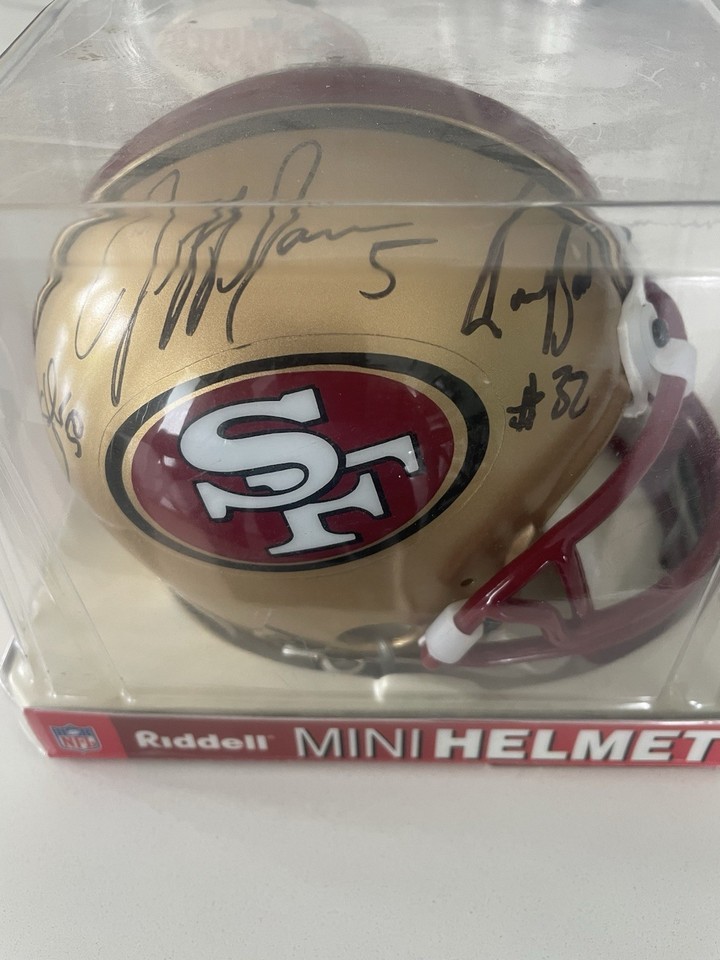 Jeff Garcia and Bryant Young 49ers Speed Mini Helmet Riddell Signed | eBay