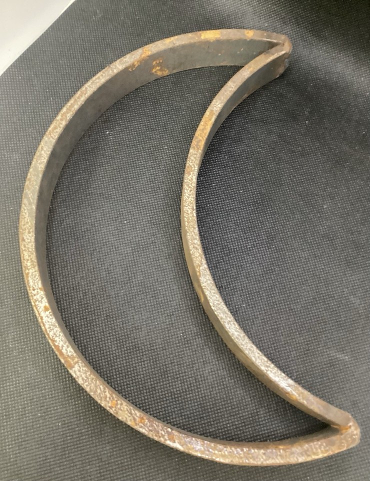 Half Moon Metal Art Wall Decor Upcycled Metal Rusty 9” | eBay