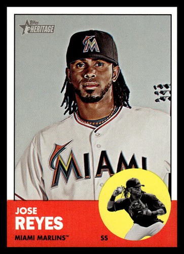 2012 Topps Heritage Jose Reyes 174 Miami Marlins | eBay