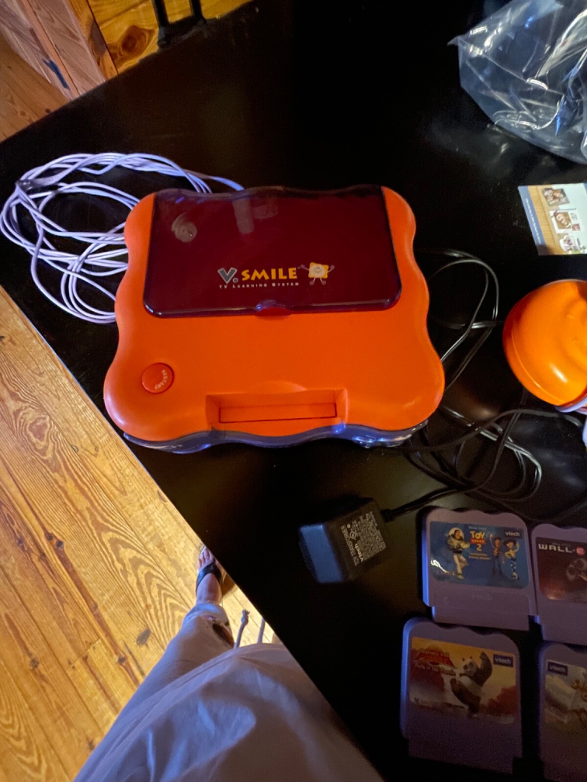 vtech vsmile console with 10 games and 1 joystick contoller | eBay