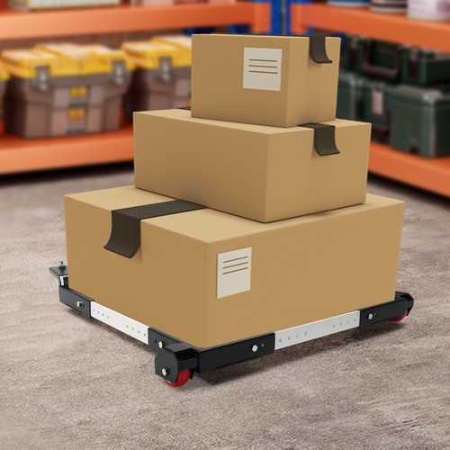 600lbs Adjustable Mobile Base Heavy Duty Rectangular Mobile Base w ...